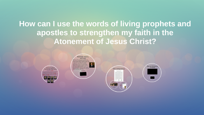 How can I use the words of living prophets and apostles to s by Pam ...