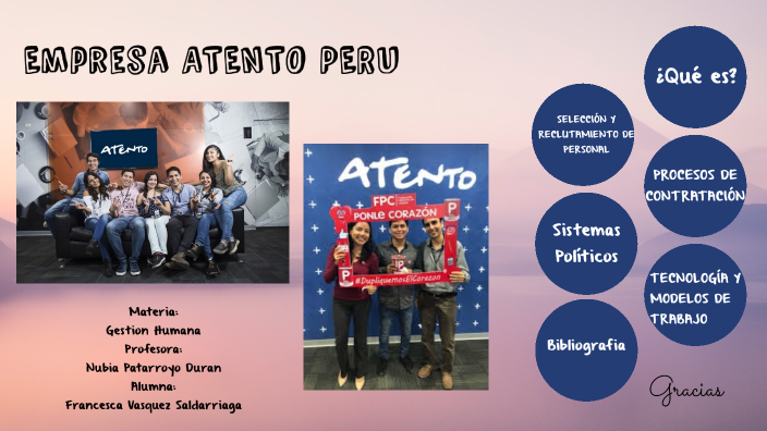ATENTO PERU GESTION by FRANCESCA VASQUE on Prezi