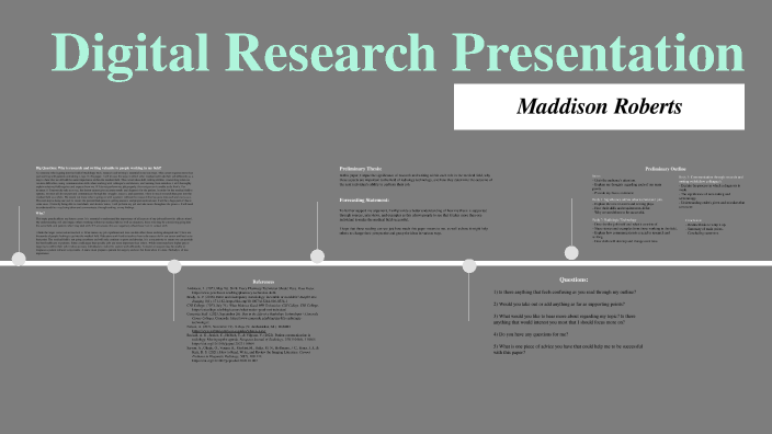 Digital Research by Maddison Roberts on Prezi