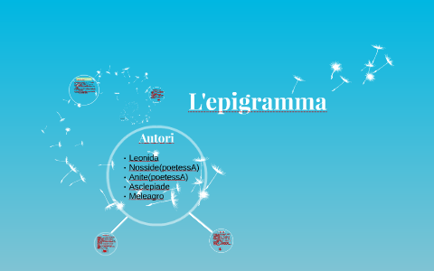L'epigramma by Sara Scimonelli on Prezi