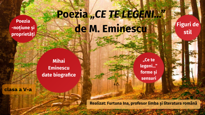 „Ce te legeni...” de M. Eminescu by Ina Furtuna on Prezi