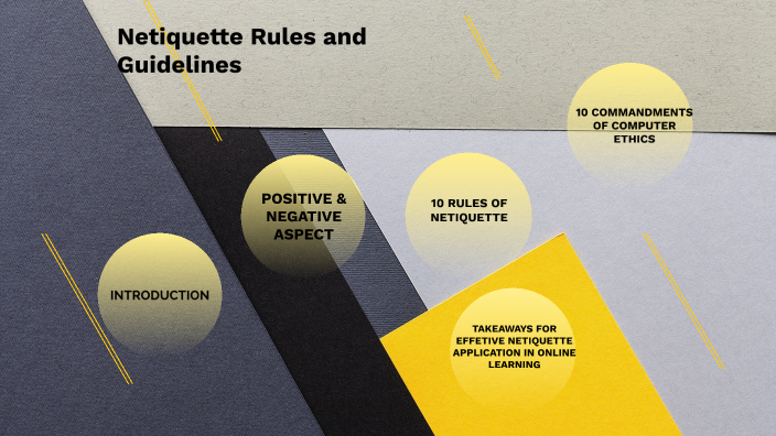 Netiquette Rules and Guidelines - Nursing Informatics by Jessabee ...