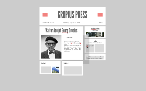 Walter Adolph Georg Gropius by Ashcott Jones