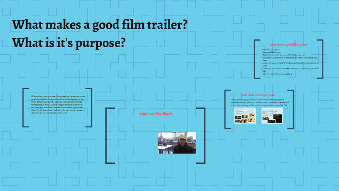 What makes a good film trailer? What is it's purpose? by Faith Bridges ...