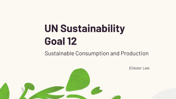 SDG 12 Presentation by on Prezi