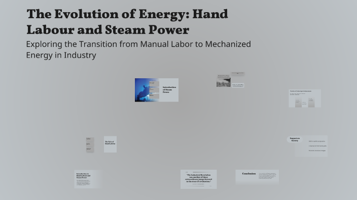 The Evolution of Energy: Hand Labour and Steam Power by J J on Prezi