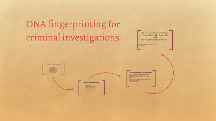 DNA fingerprinting for criminal investigations by Chloe Brooks on Prezi