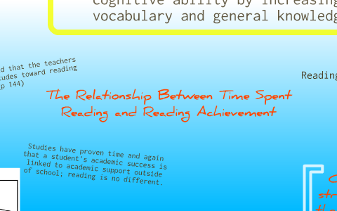 The Relationship Between Time Spent Reading and Reading Achievement by ...