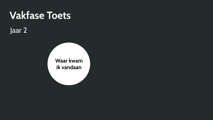 Vakfase Toets by Marieke Geene on Prezi