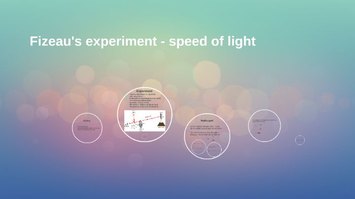 Fizeau's experiment - speed of light by mahla nasrollahi on Prezi