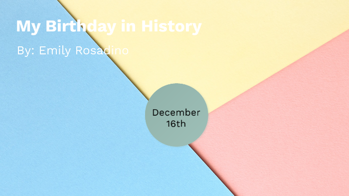 Birthday in history Presentation Project by emily rosadino on Prezi