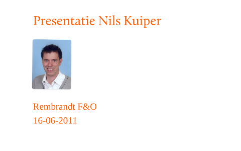 Presentation by Nils Kuiper on Prezi