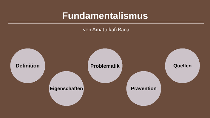 Fundamentalismus by Amatulkafi Rana on Prezi