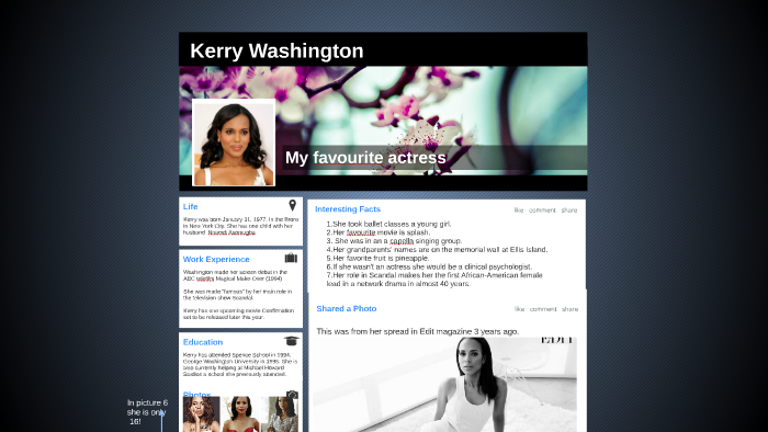 Kerry Washington by Myah Scott on Prezi