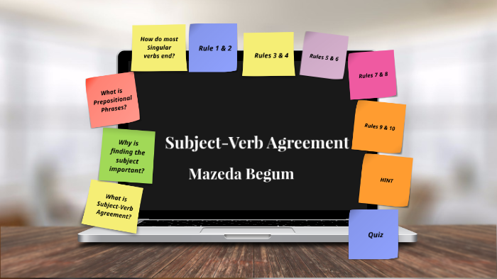 Subject-Verb Agreement by Mazeda Begum on Prezi