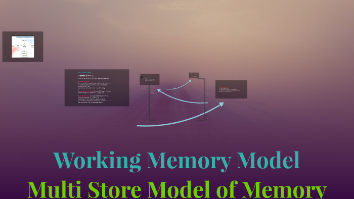 Working Memory Model-Multi Store Model of Memory by Veronica Psychology ...