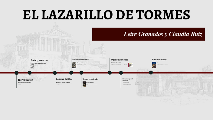 Presentación sobre El Lazarillo de Tormes by Marta Sanchez Carillo on Prezi