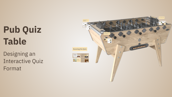 Pub Quiz Table by Pim Van Munster on Prezi