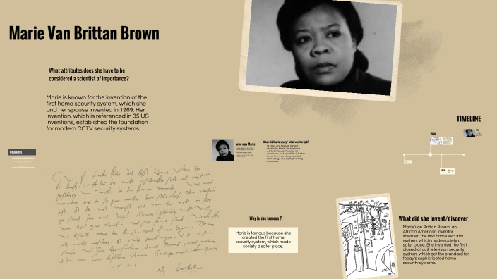Marie Van Brittan Brown by Nyasiah Rone on Prezi