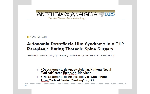 Disreflexia Autonómica by David Delgadillo on Prezi