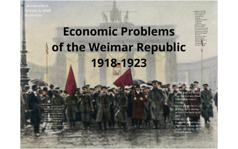 The Economic Problems of the Weimar Republic in 1918-23 by Frank ...