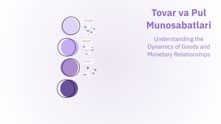 Tovar va Pul Munosabatlari by chechen_ x7 on Prezi
