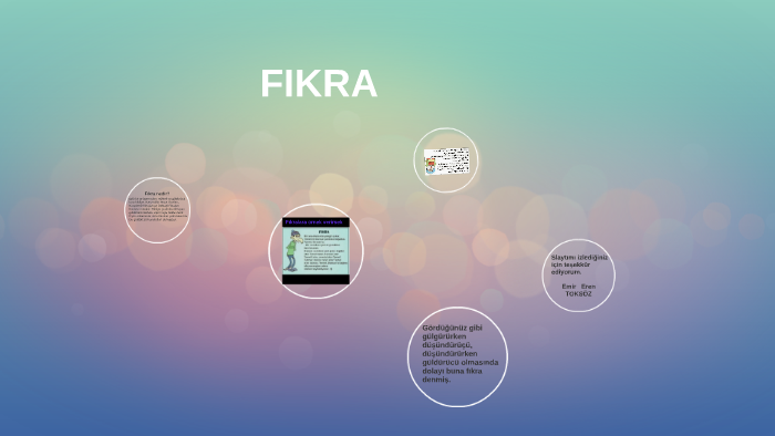 FIKRA NEDİR by Esra KIDIMAN