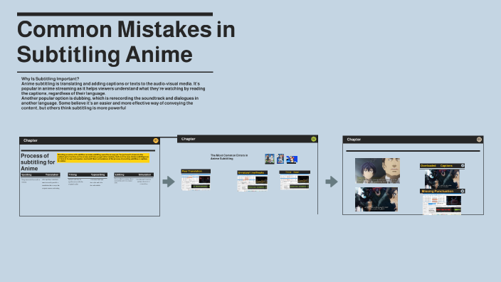 common errors in subtitling Anime by Mohammad on Prezi