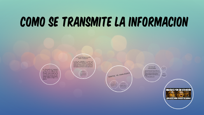 COMO SE TRANSMITE LA INFORMACION by paula andrea camacho lopez on Prezi