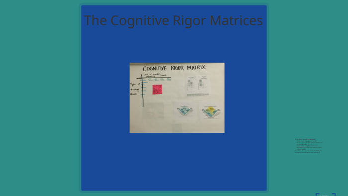 Cognitive Rigor Matrix Rogers 2.20.17 by on Prezi