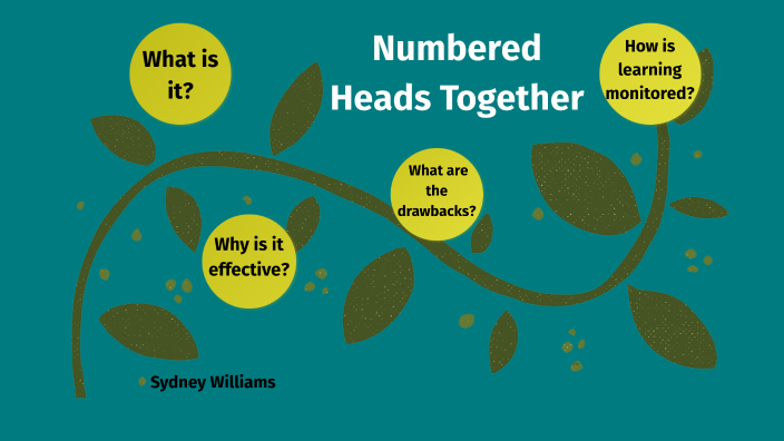 Numbered Heads Together by Sydney Williams on Prezi