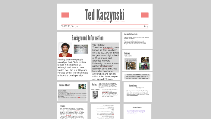 Ted Kaczynski by Audrey Rouse on Prezi