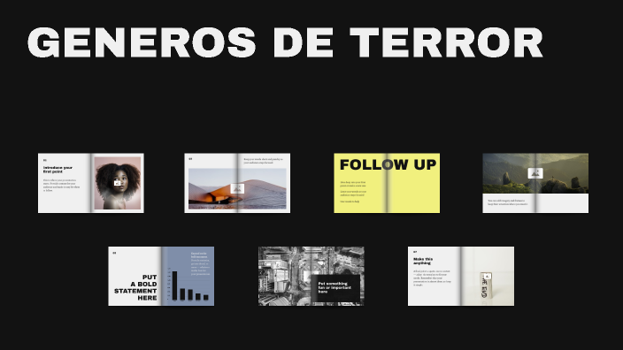 GENEROS DE TERROR by COMENIOS UNIDAD EDUCATIVA on Prezi