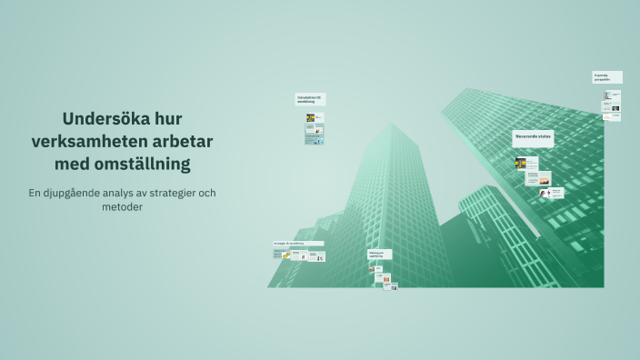 Undersöka hur verksamheten arbetar med omställning by Robel Hadgu ...