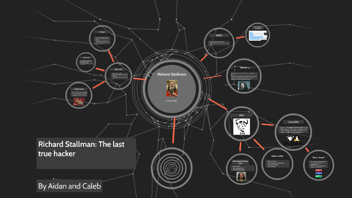 Richard Stallman; the last true hacker by caleb decker on Prezi