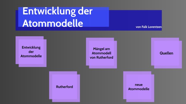 Physik: Entwicklung der Atommodelle by Falk Lorentzen on Prezi