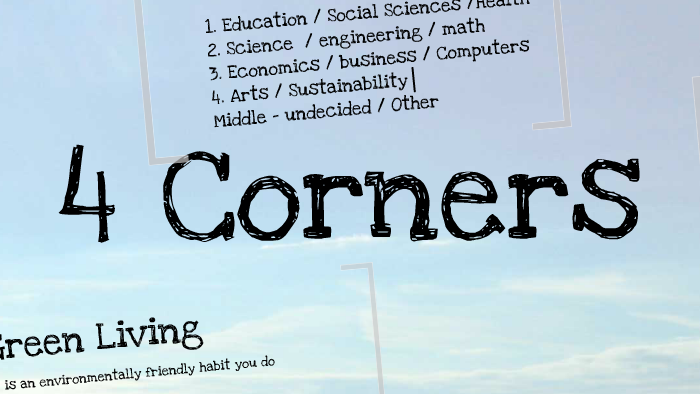 Four Corners - Ice Breaker SSH111 by Karen Fehr on Prezi