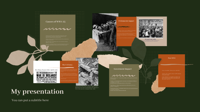 WW1 one pager by Ma'Lonnie Small on Prezi