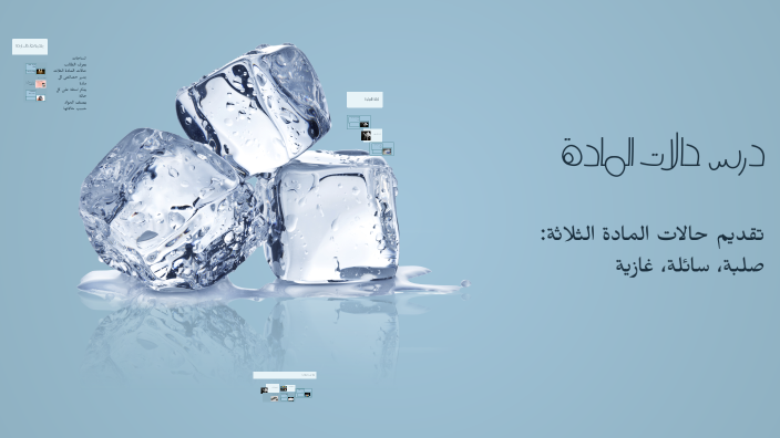 درس حالات المادة by Mariam Assaf on Prezi