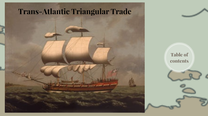 Trans-Atlantic Triangular Trade by Trafalger Water D Law on Prezi