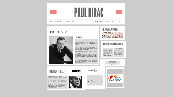 PAUL DIRAC (BIOGRAFIA) by Deisy Pardo on Prezi