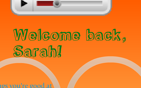 Welcome Back, Sarah! by Aaron Kong on Prezi