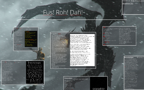 Fus! Roh! Dah! by Connor Baker on Prezi