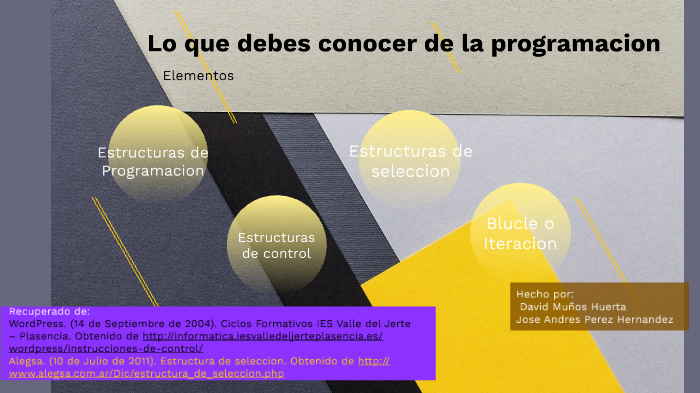 Estructuras de Programacion by Andres HernandeZ on Prezi
