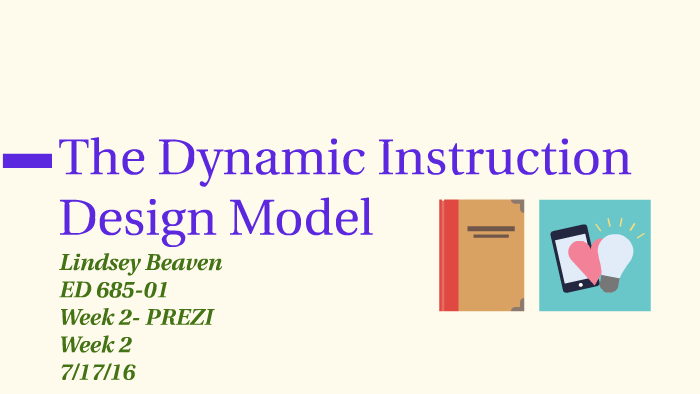 The Dynamic Instruction Design Model by Lindsey Beaven on Prezi