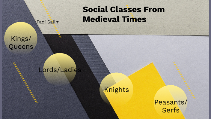 Social Classes of medieval times by Fadi Salim on Prezi