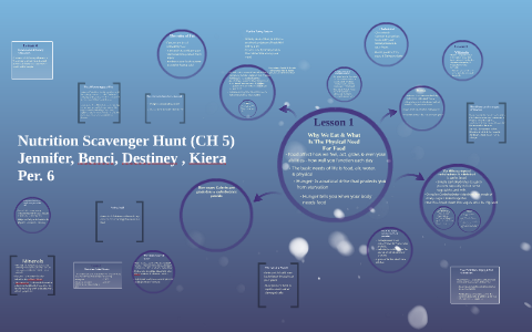 Nutrition Scavenger Hunt (CH 5) by Jennifer Garcia on Prezi