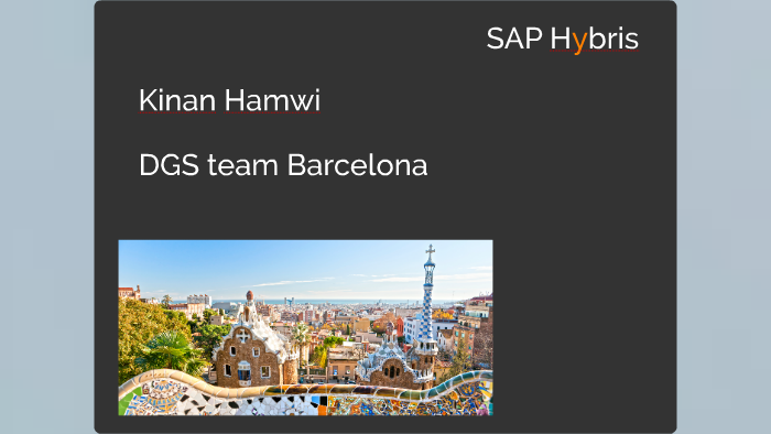 SAP Hybris pitch by Kinan Hamwi