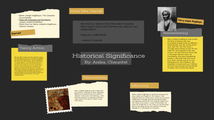 Historical Significance - Chauntel & Anika by Chauntel Pile on Prezi