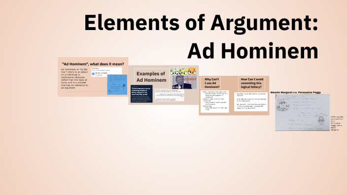Elements of Argument: Logical Fallacy - Ad Hominem by Keira Moreno on Prezi